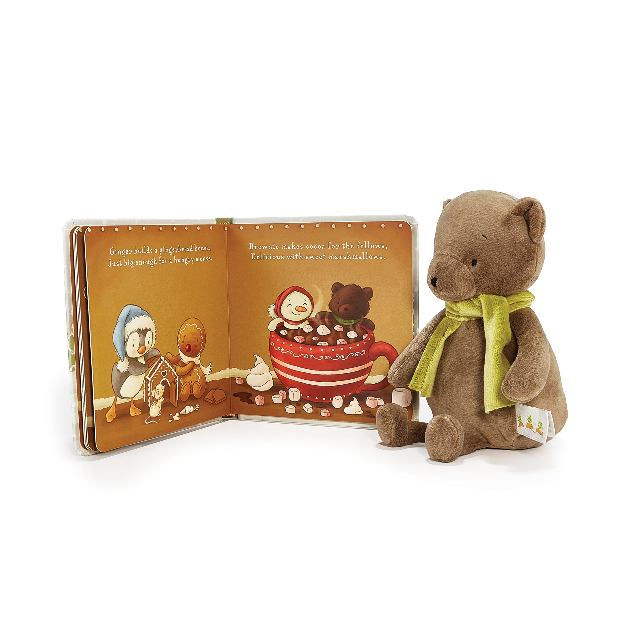 Holiday Brownie Bear Book Bundle | Holiday Bear and Book Set