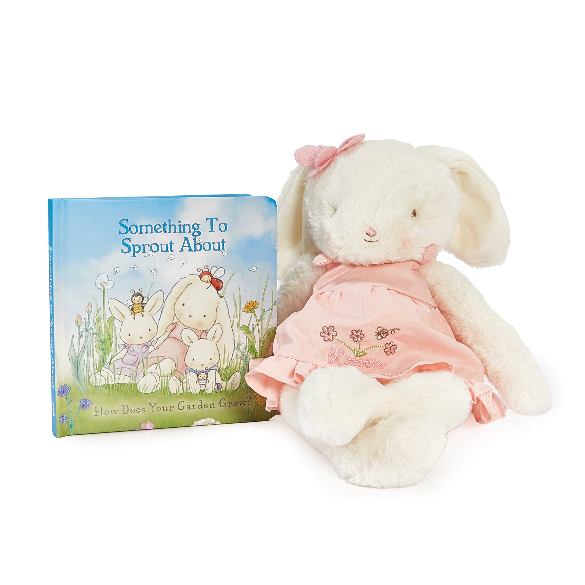 Garden Blossom Book Bundle | Plush Bunny and Book Set