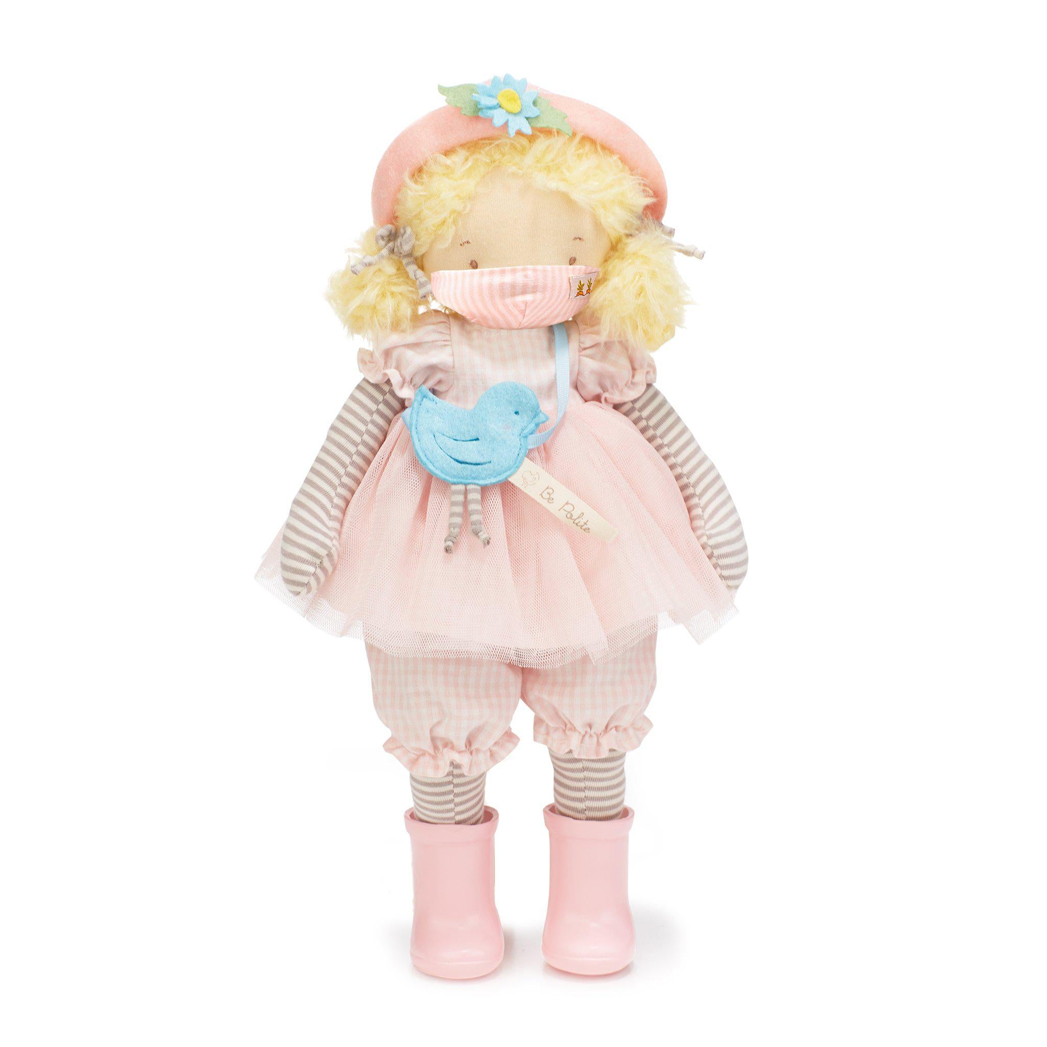 Elsie Girl Friend Doll with Face Mask | Stuffed Doll | Plush - Bunnies ...