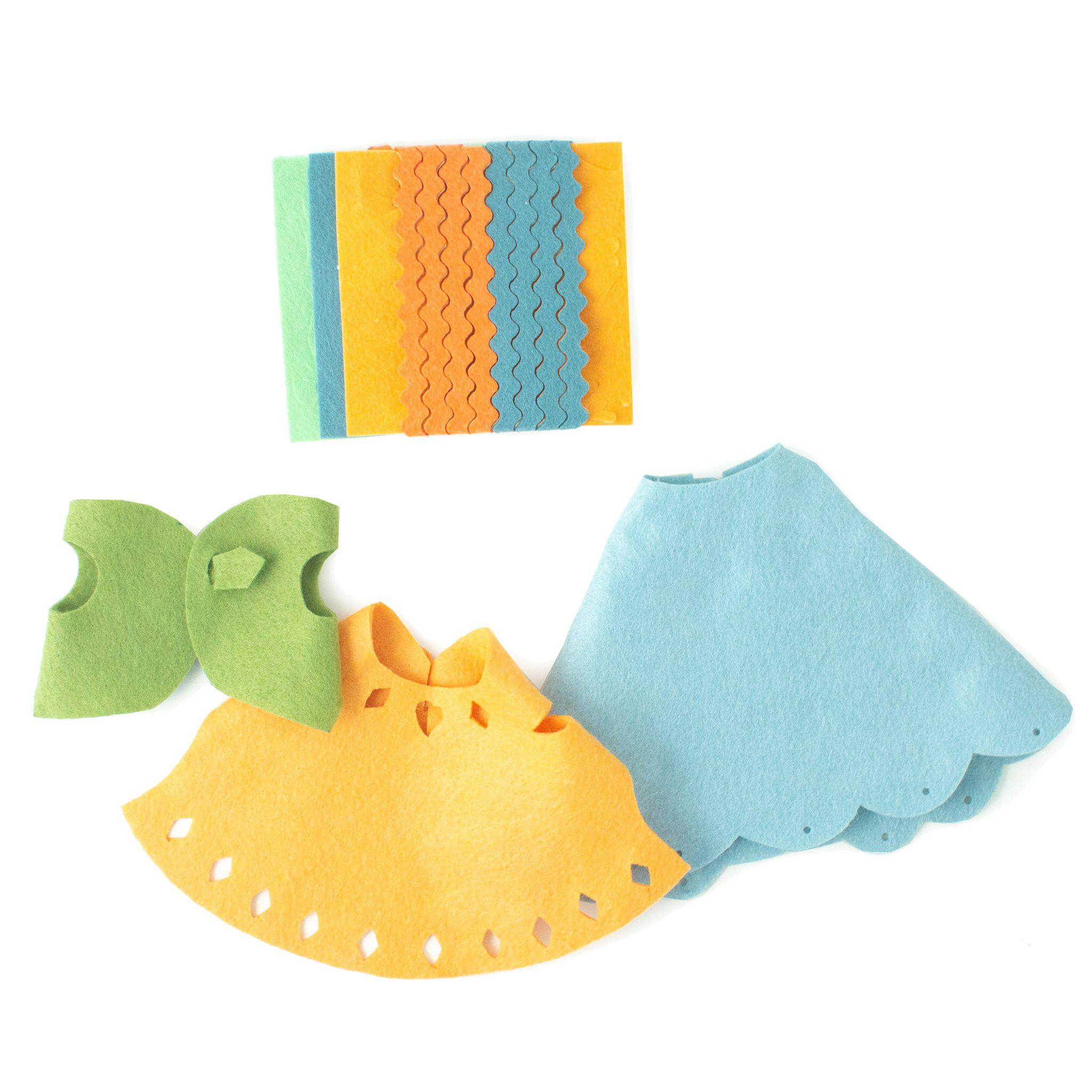 Cricket Island Dress a Friend DIY Kit | 15 inch doll craft kit