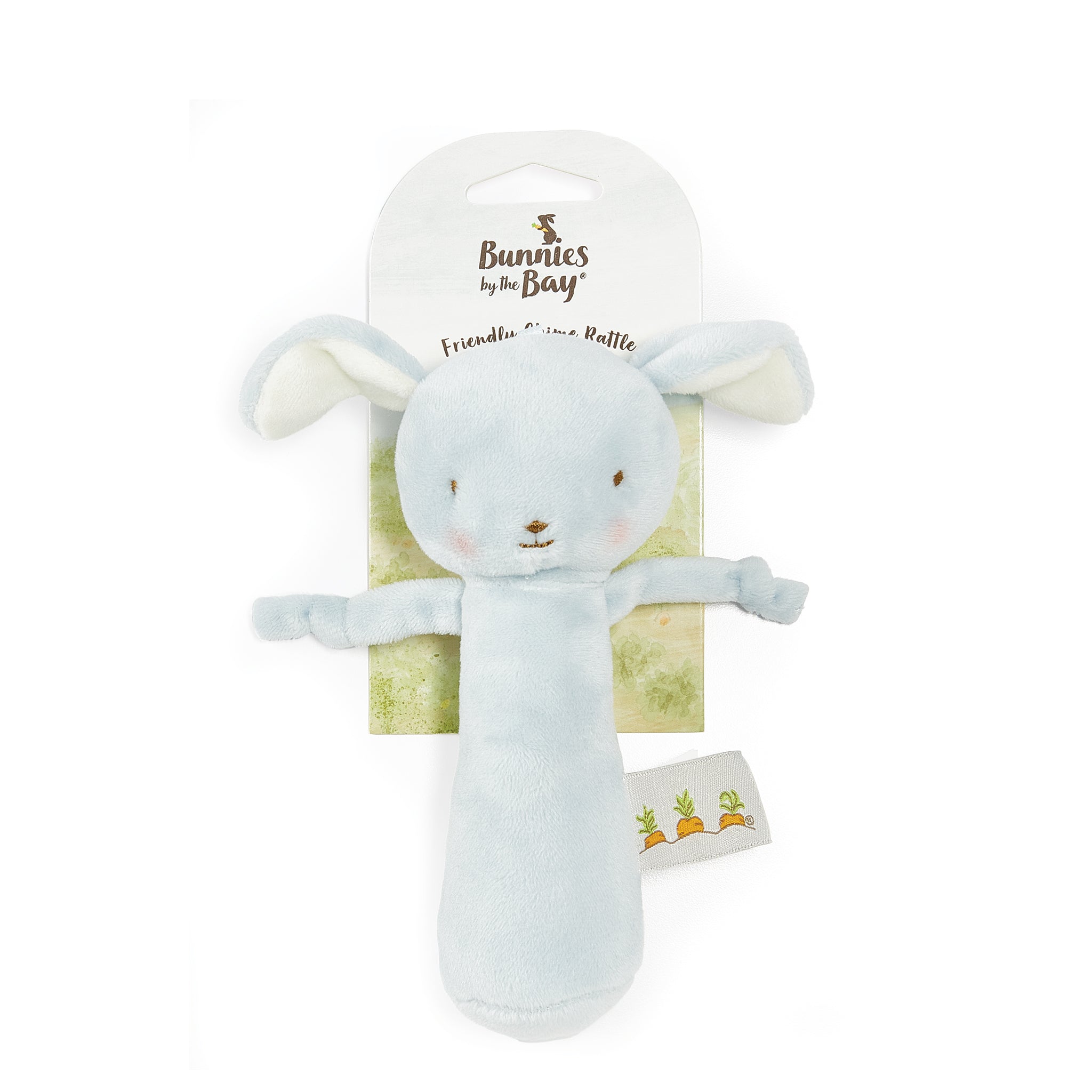 Friendly Chime Blue Puppy | Baby Rattle | Baby Toy - Bunnies By The Bay
