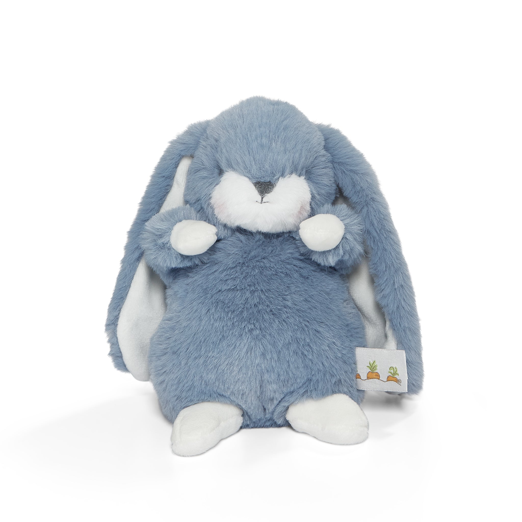 Tiny Nibble Bunny Blue - Lavender Lustre | Little Stuffed Bunny