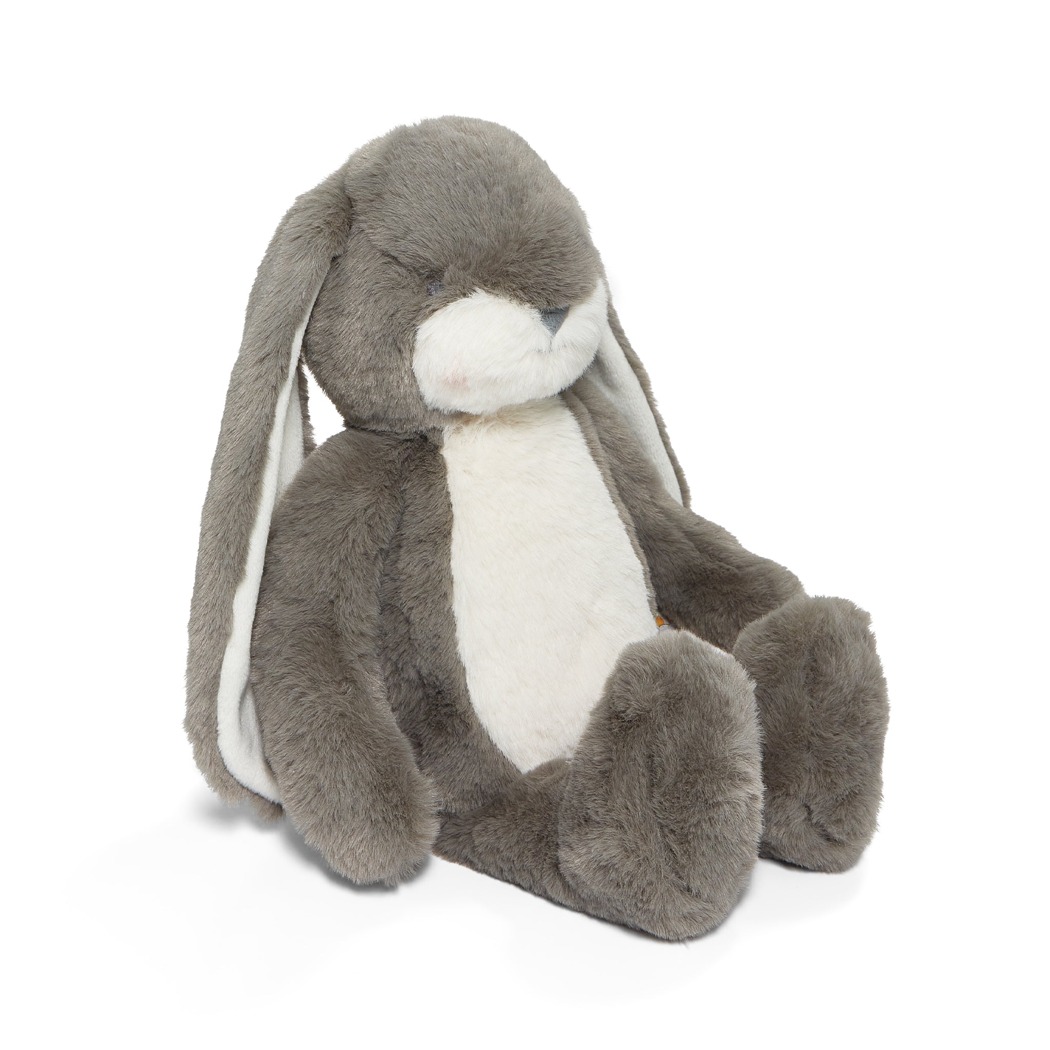 Little 12" Floppy Nibble Bunny - Coal | Gray Stuffed Bunny