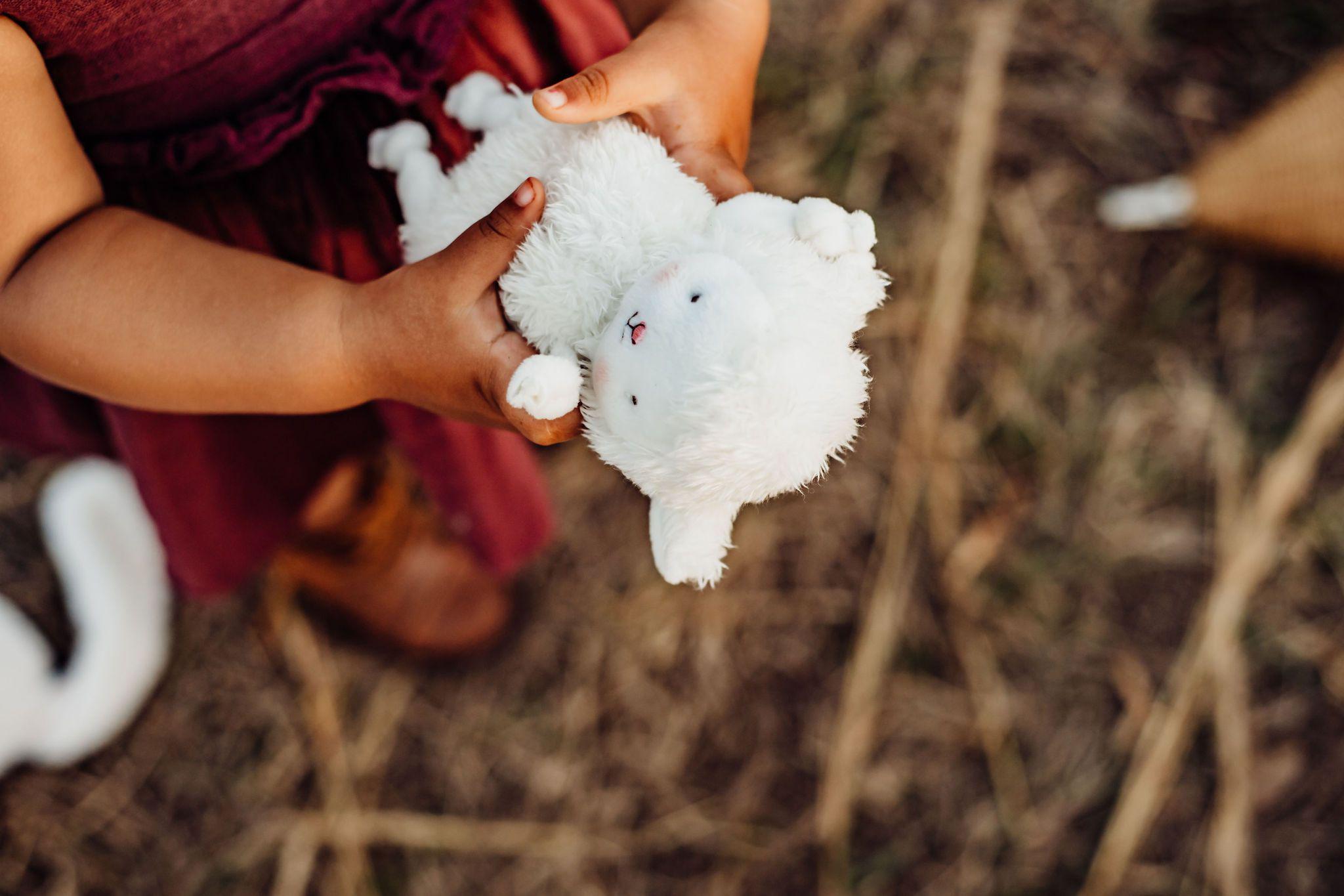 Roly Poly Kiddo | Stuffed Animal | White Lamb Plush - Bunnies By The Bay