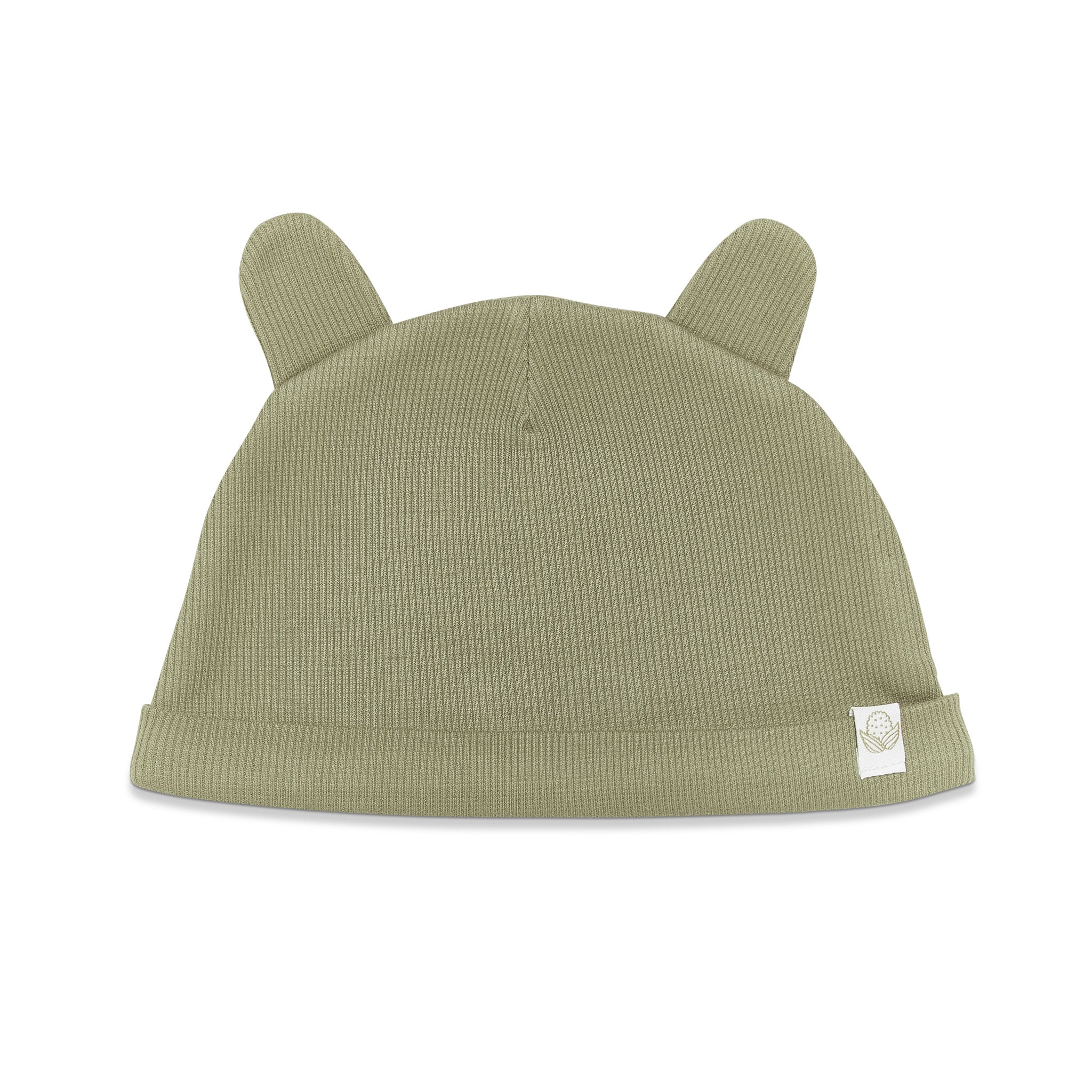 Kudaa Organic Bunny Ears Cap - Bayleaf | Organic Baby Clothing